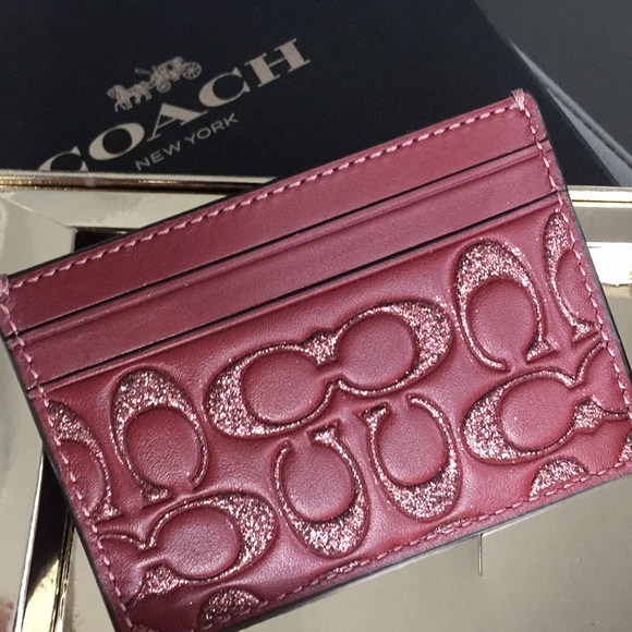 Coach | Accessories | Coach Boxed Card Case And Valet Key Fob Key Chain ...